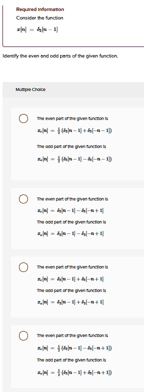 Solved The Text Provided Is A Mix Of Mathematical Equations And Multiple Choice Questions It 9204