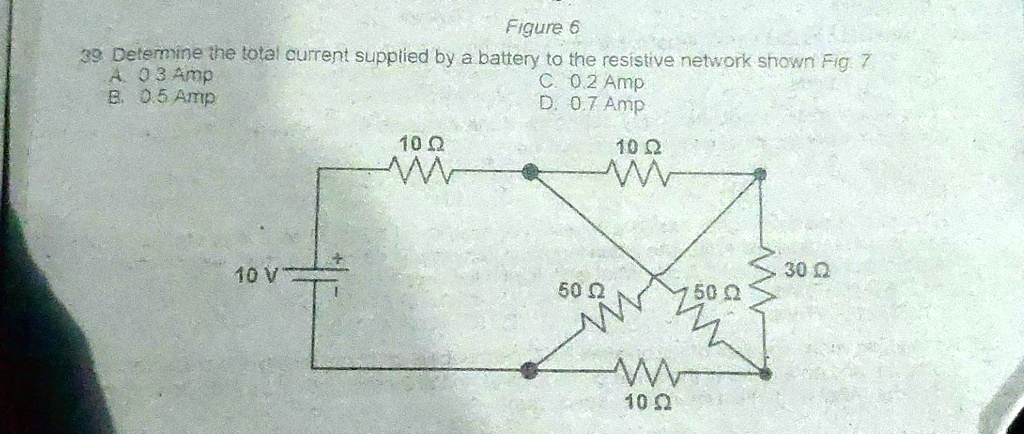 SOLVED: Figure6 9 Detemine the total current supplied by a battery to ... SOLVED: Figure6 9 Detemine the total current supplied by a battery to ...