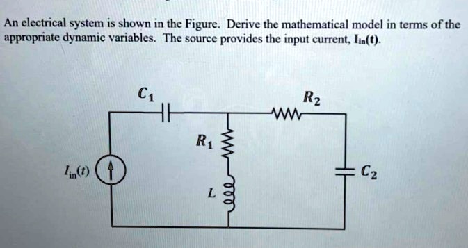 [GET ANSWER] An electrical system is shown in the Figure. Derive the mathematical model in terms ...