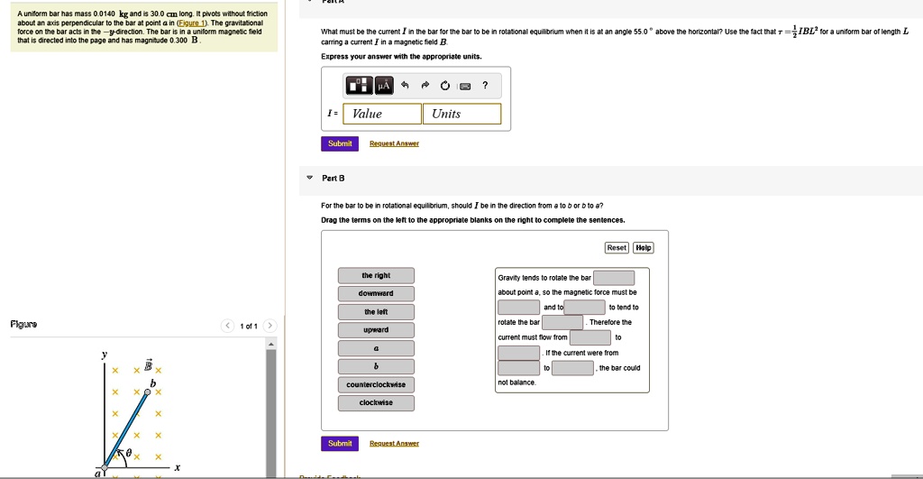 a uniform bar has mass 00140 kg and is 300 cm long it pivots without ...