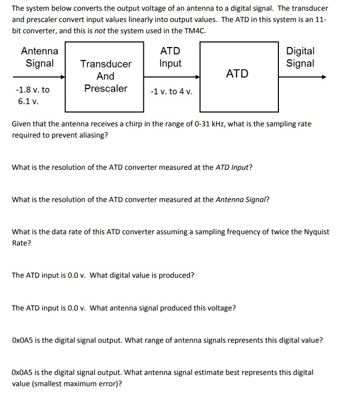 SOLVED: Assembly Language The system below converts the output voltage ...