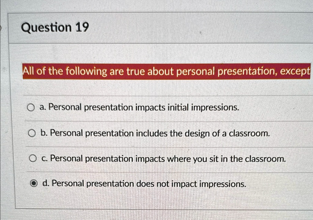 Question 19 All of the following are true about personal...