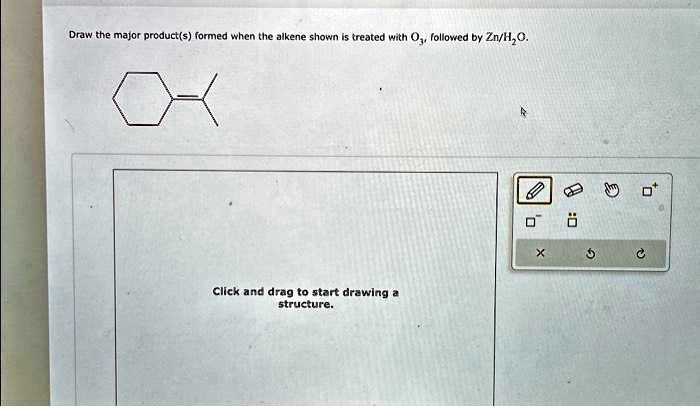 SOLVED: Draw the major product(s) formed when the alkene shown is ...