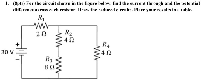 SOLVED: (Spts) For the circuit shown in the figure below, find the ... SOLVED: (Spts) For the circuit shown in the figure below, find the ...