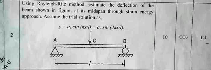 SOLVED: Texts: Rayleigh-Ritz Method Question Using the Rayleigh-Ritz ...