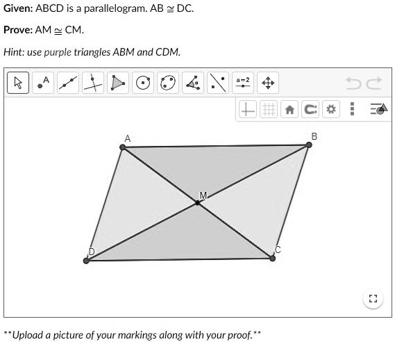 SOLVED: '(please use GeoGebra for this question) Given: ABCD is ... SOLVED: '(please use GeoGebra for this question) Given: ABCD is ...