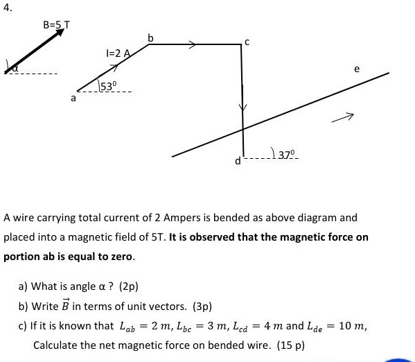 SOLVED: 1-2 1379 A wire carrying total current of 2 Ampers is bended as ...
