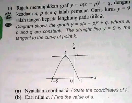 graf y ax p 4 dengan 413 rajah menunjukkan keadaan 4 p dan q ialah ...