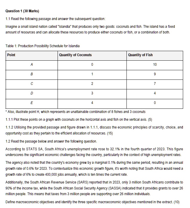 question 1 30 marks 11 read the following passage and answer the subsequent question imagine a ...