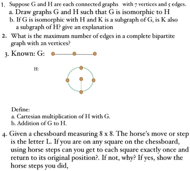 Solved Texts Theory Graph Please Help Me To Solve The 4 Questions On The Mathematical Graph