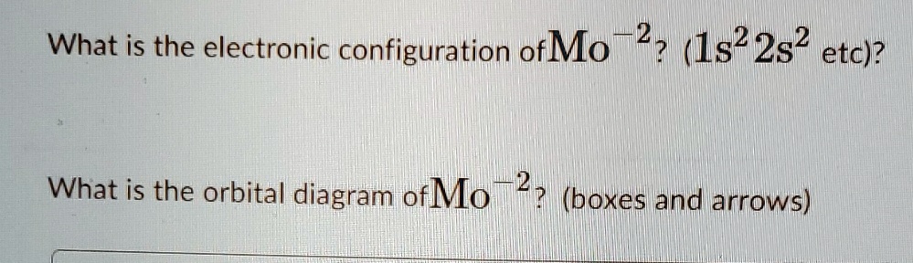 SOLVED: What is electronic configuration and the Orbital Diagram? What ...