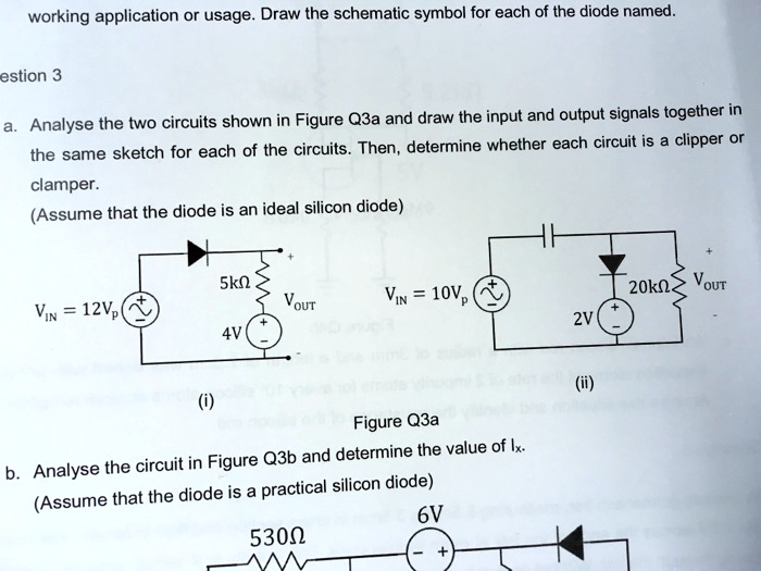 working application or usagedraw the schematic symbol for each of the ...
