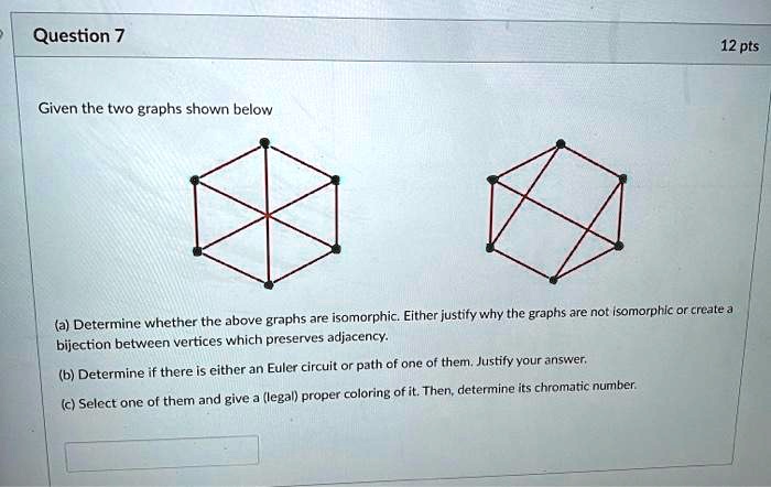 SOLVED:Question 7 12 pts Given the two graphs shown below Ane ...