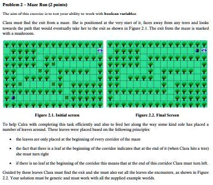 Problem 2 - Maze Run (2 points) The aim of this exercise is to test ...
