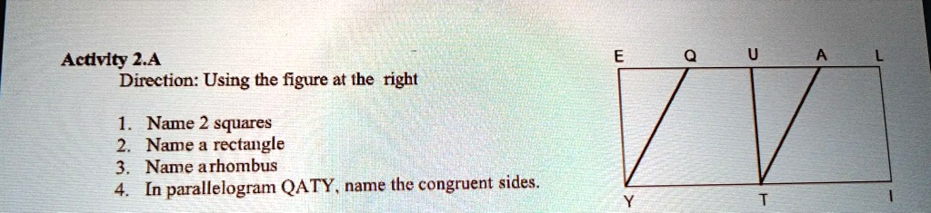 SOLVED: Activity 2A Directions: Using the figure at the right, name two ...