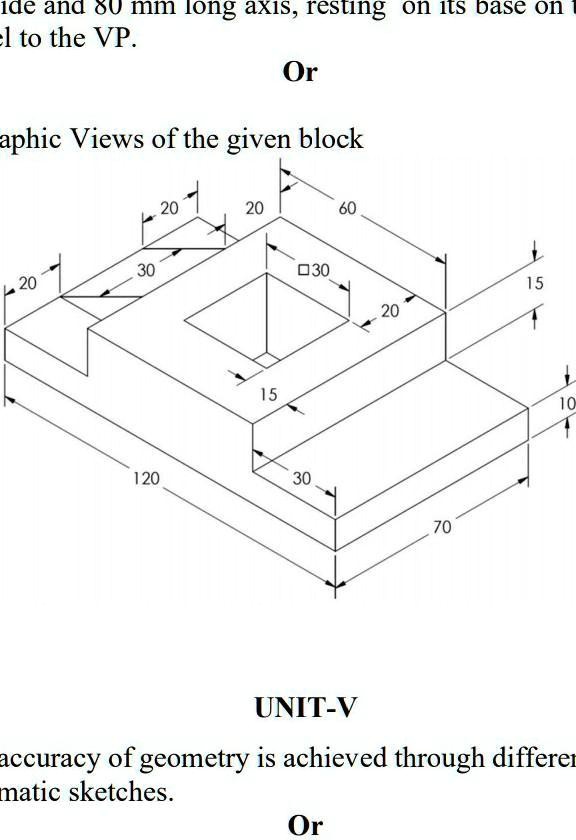 'draw the orthographic view'