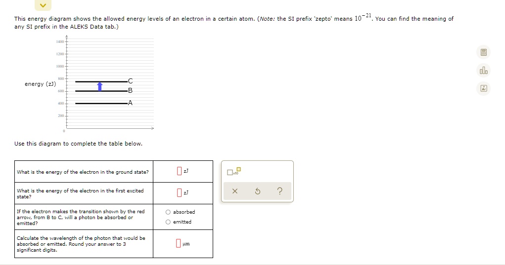 SOLVED: 62 certain aton (Note; the SI prefix 'zepto' means 10 You This ...