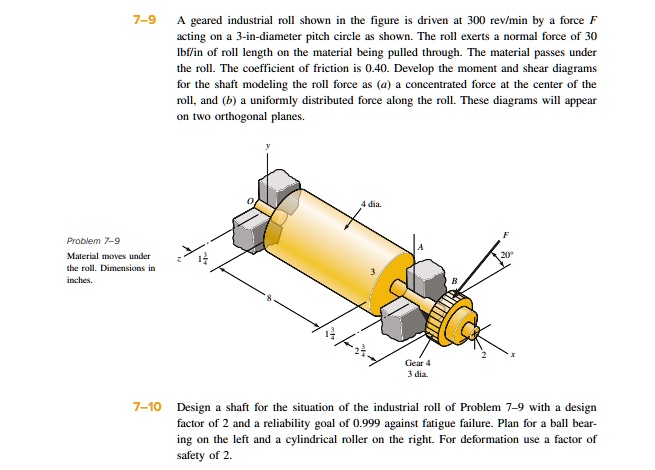 SOLVED: Problem 7-10 with steps please, thank you 7-9 A geared ...