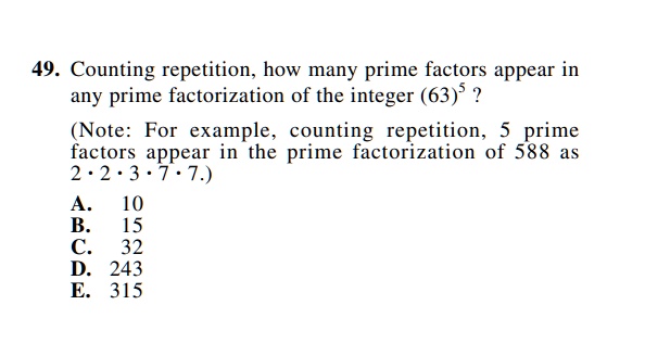 49. Counting repetition, how many prime factors appear in any prime ...