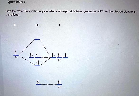 SOLVED: Please draw the diagram don't type it using *| symbols. QUESTION1 Give the molecular ...
