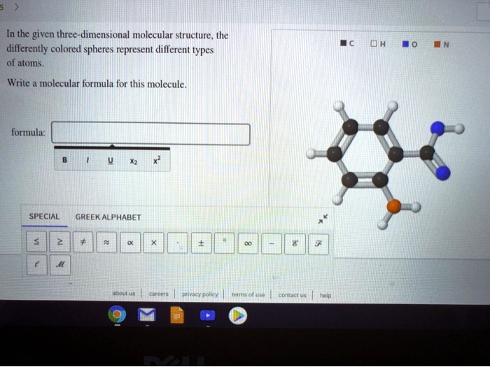 In the given three-dimensional molecular structure, the differently ...