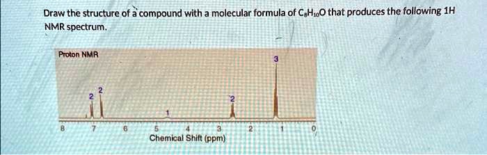 Draw the structure of a compound with a molecular formula of C8H10O that produces the following ...