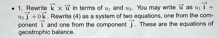 SOLVED: Rewrite k X u in terms of u1 and 12. You may write U as u1 7 ...