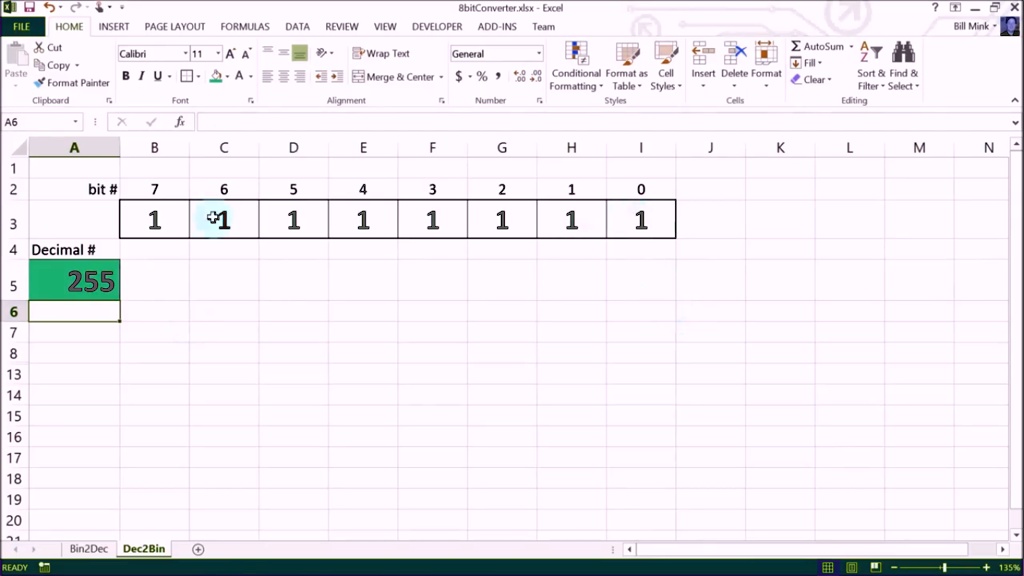 SOLVED Using Excel Build A Decimal To 8 bit Binary Converter Do Not SOLVED Using Excel Build A Decimal To 8 bit Binary Converter Do Not