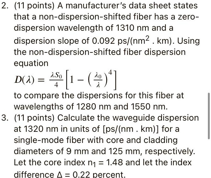 SOLVED: 2. (11points) A manufacturer's data sheet states that a non ...
