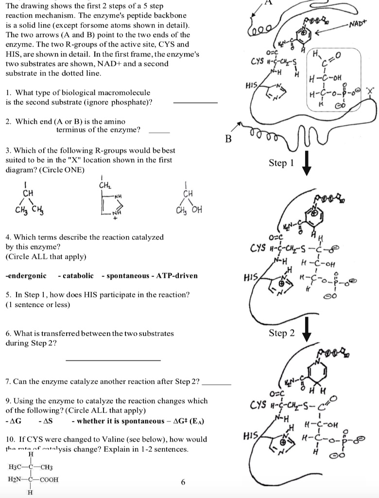 SOLVED:The drawing shows the first 2 steps of a step reaction mechanism ...