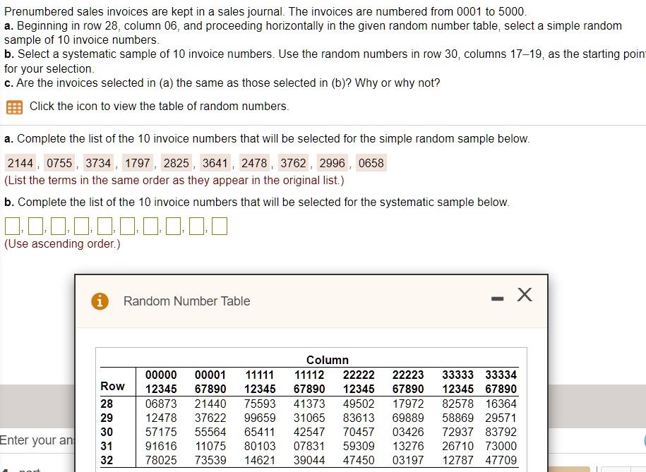SOLVED: Prenumbered sales invoices are kept in the sales journal. The ...