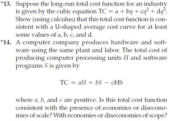 *13. Suppose the long-run total cost function for an industry is given ...