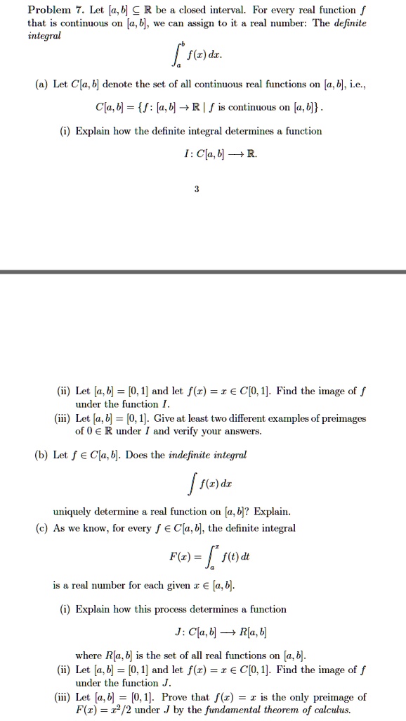 SOLVED:Problem 7 Lct [o,b]