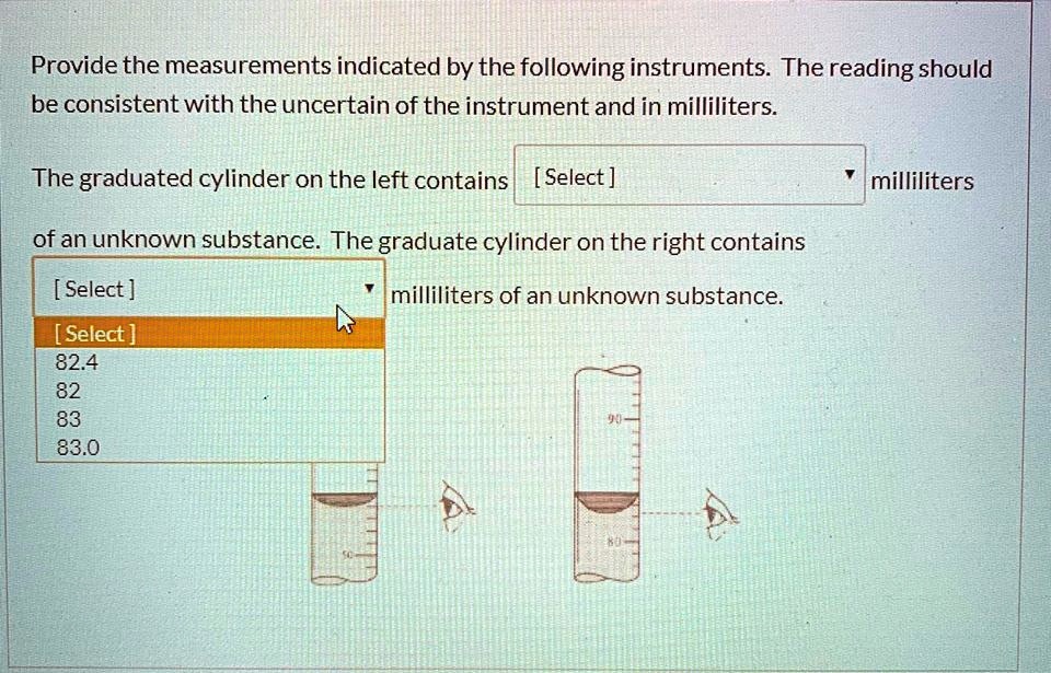 Provide the measurements indicated by the following...