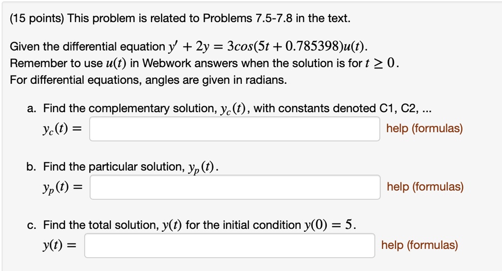 SOLVED: This problem is related to Problems 7.5-7.8 in the text. Given ...