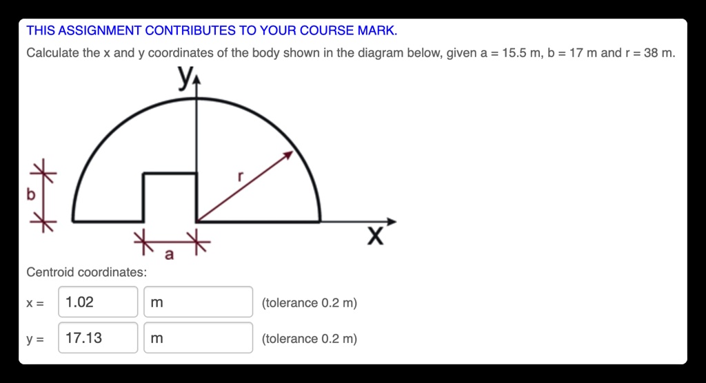 SOLVED: THIS ASSIGNMENT CONTRIBUTES TO YOUR COURSE MARK Calculate the x ...
