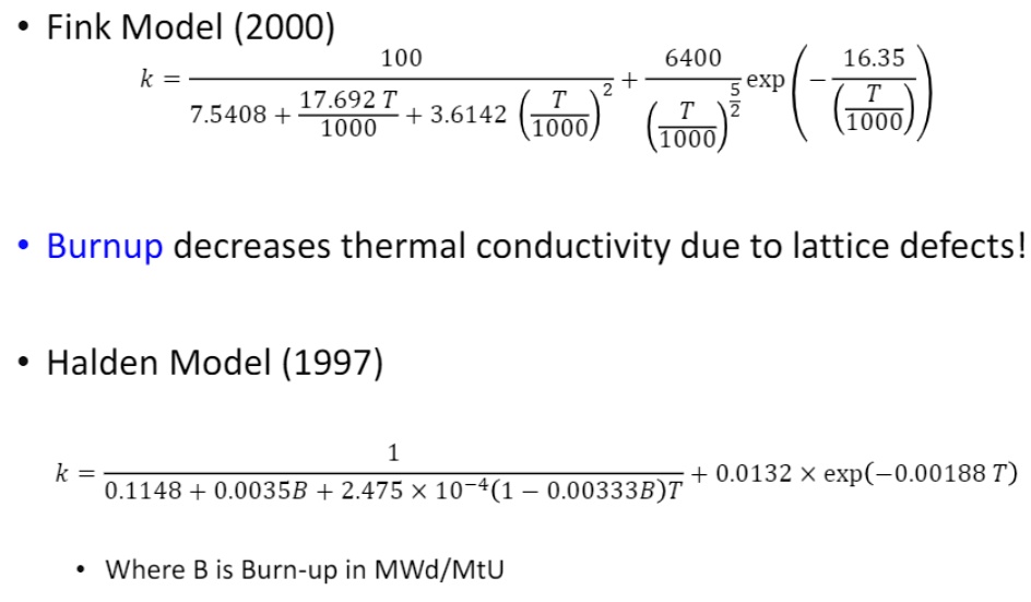 * Fink Model (2000) k = (100)/(7.5408 + (17.692T)/(1000) + 3.6142((T ...