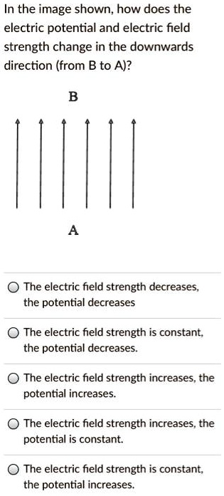 SOLVED:In the image shown; how does the electric potential and electric ...