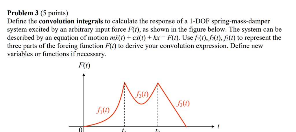 SOLVED: Problem 3 (5 points): Define the convolution integral to ...
