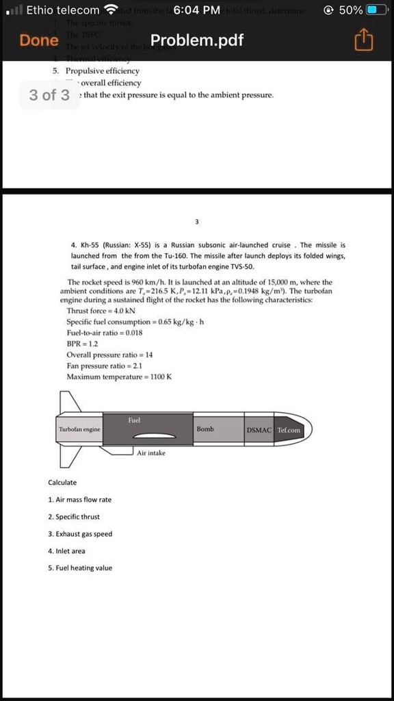 SOLVED: Kh-55 (Russian: X-55) is a Russian subsonic air-launched cruise ...