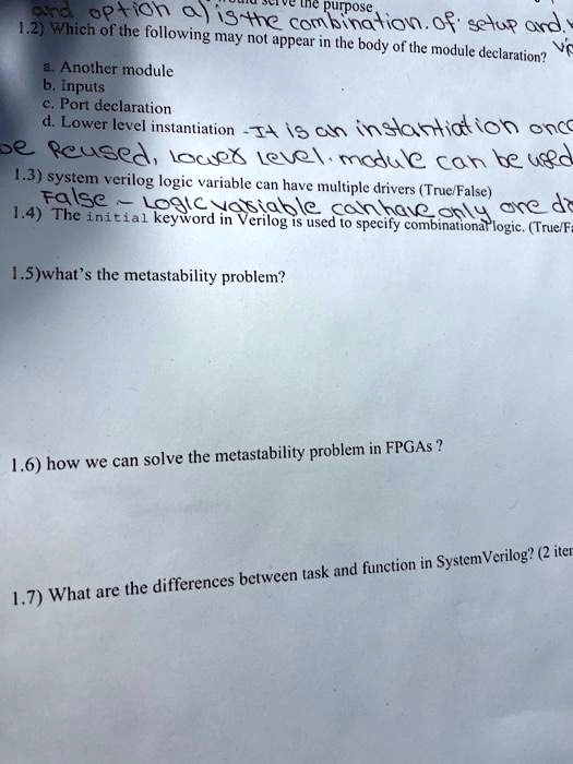 SOLVED: Texts: 1.2 Which of the following may not appear in the body of ... SOLVED: Texts: 1.2 Which of the following may not appear in the body of ...