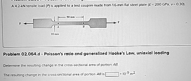 poissons ratio and generalized hookes law uniaxial loading determine ...