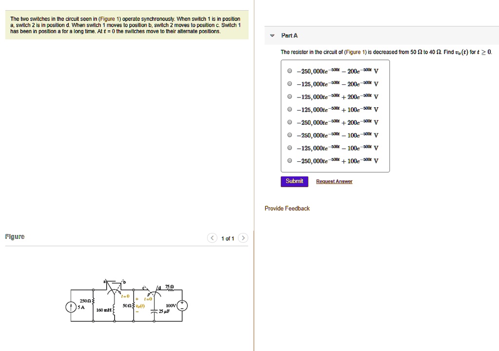 The two switches in the circuit seen in (Figure 1) operate ...