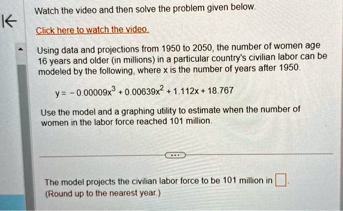 SOLVED: Watch the video and then solve the problem given below K Click ...