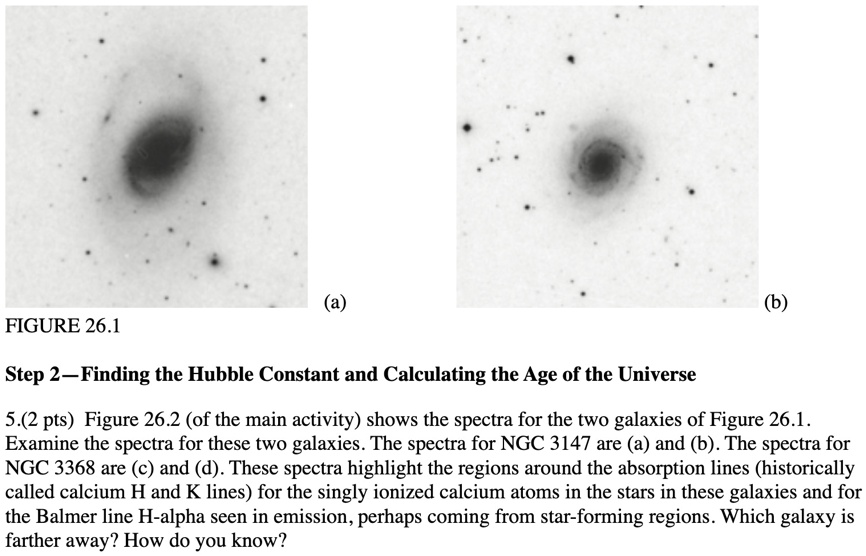FIGURE 26.1 (a) Step 2-Finding the Hubble Constant and Calculating the ...
