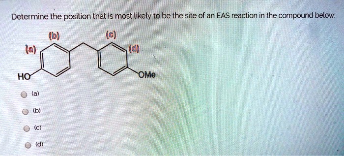 SOLVED: Determine the position that is most likely to be the site of an ...