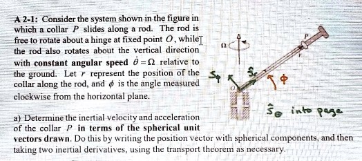 SOLVED: A 2-1: Consider the system shown in the figure in which a ...