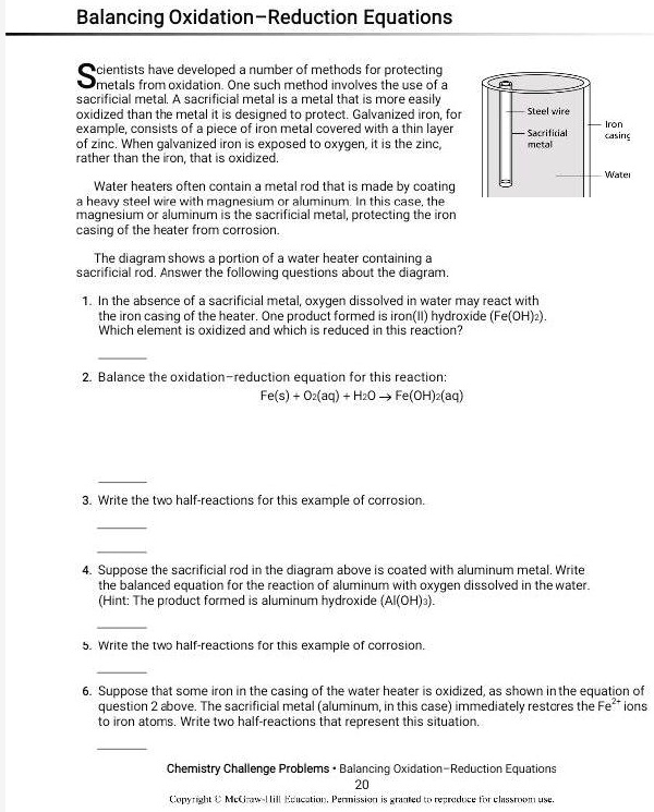 SOLVED:Balancing Oxidation-Reduction Equations Scretaists have ...