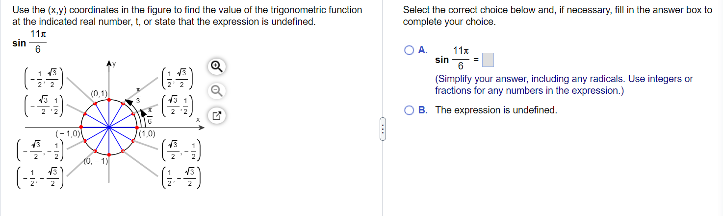 Use the (x, y) coordinates in the figure to find the value of the ...