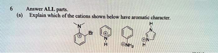 SOLVED:Answer ALL parts Explain which of the cations shown below have ...